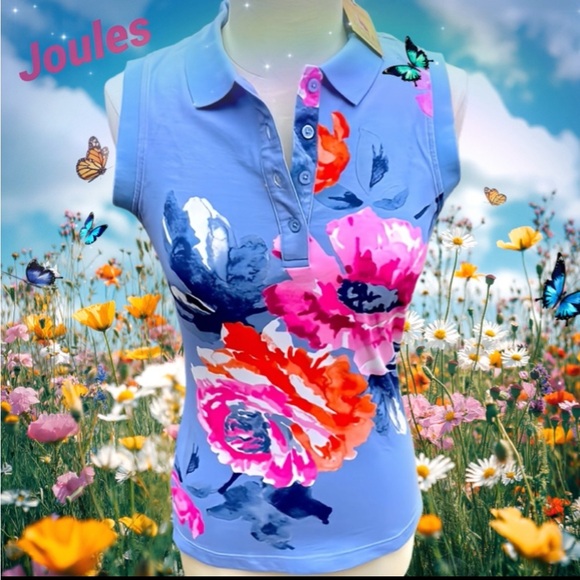 Joules | Tops | Joules Bright Floral Sleeveless Top 6 Nwt | Poshmark